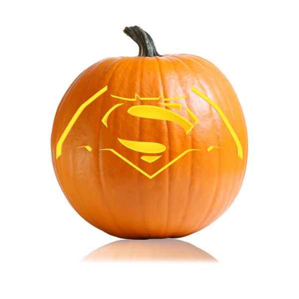 Batman Superman Pumpkin Carving Stencil Ultimate Pumpkin Stencils