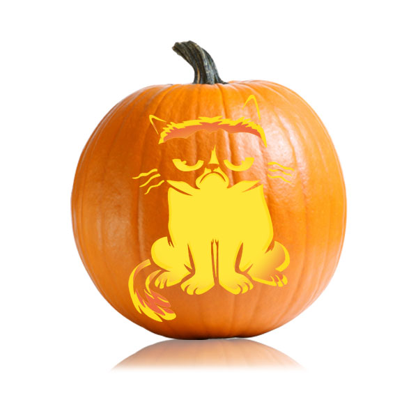 Grumpy Cat Pumpkin Pattern Ultimate Pumpkin Stencils